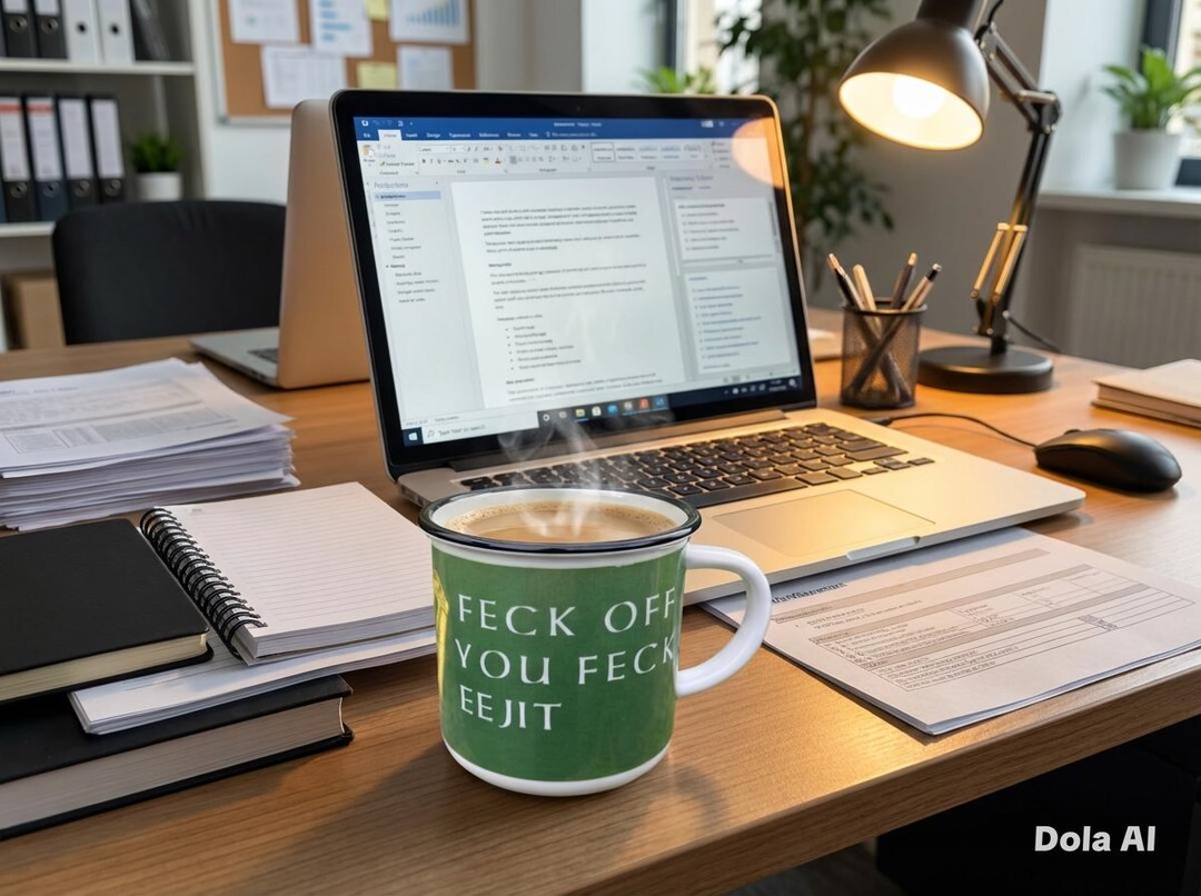 Irish Type Mug With Fun Quote Feck off You Feckin Eejit Mug 9.5oz Green ...