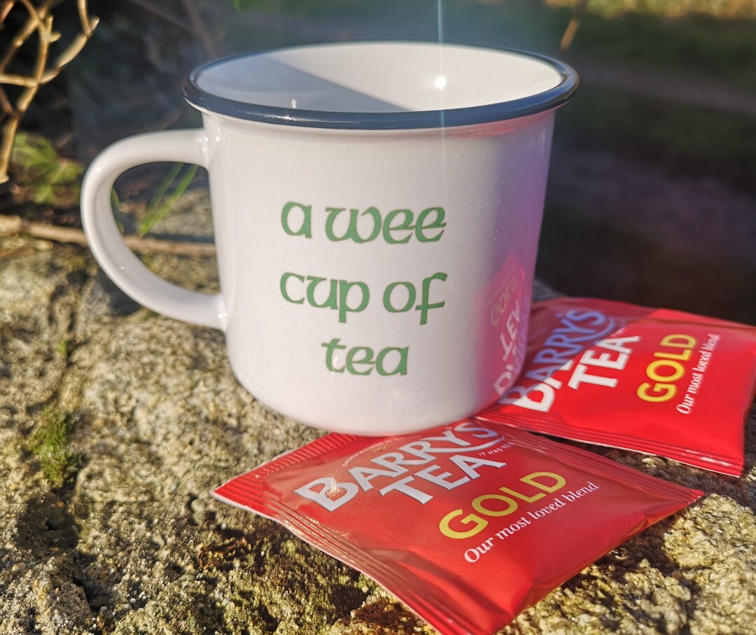 A Wee Cup of Tea Mug – Camping Style Ceramic, Irish Gift - Etsy
