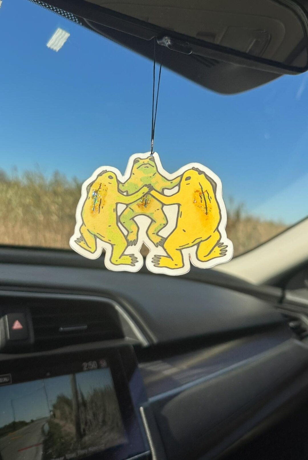 Frog Seance Car Air Freshener Dancing Trio of Frogs - Etsy