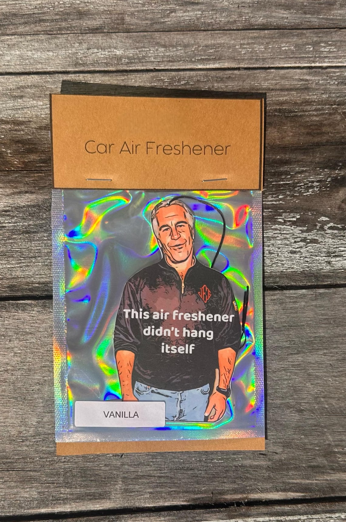 Car Air Freshener Jeffrey Epstein White Elephant Gift Dirty Santa - Etsy