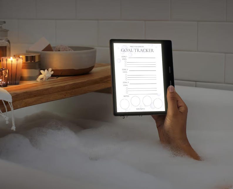 Goal Tracker Printable | Bubbles & Balance | Minimalist Goal Setting ...