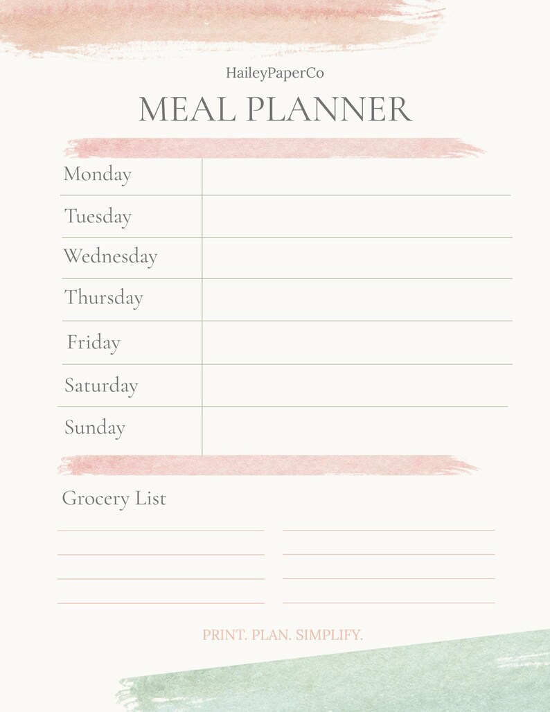 Daily Focus Collection | Printable Planner Bundle | 6-page Productivity ...