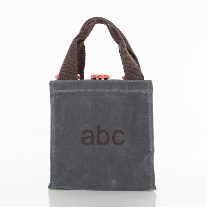 Rugged Waxed Canvas Beer Caddy – Personalized 6-pack Bottle Carrier ...