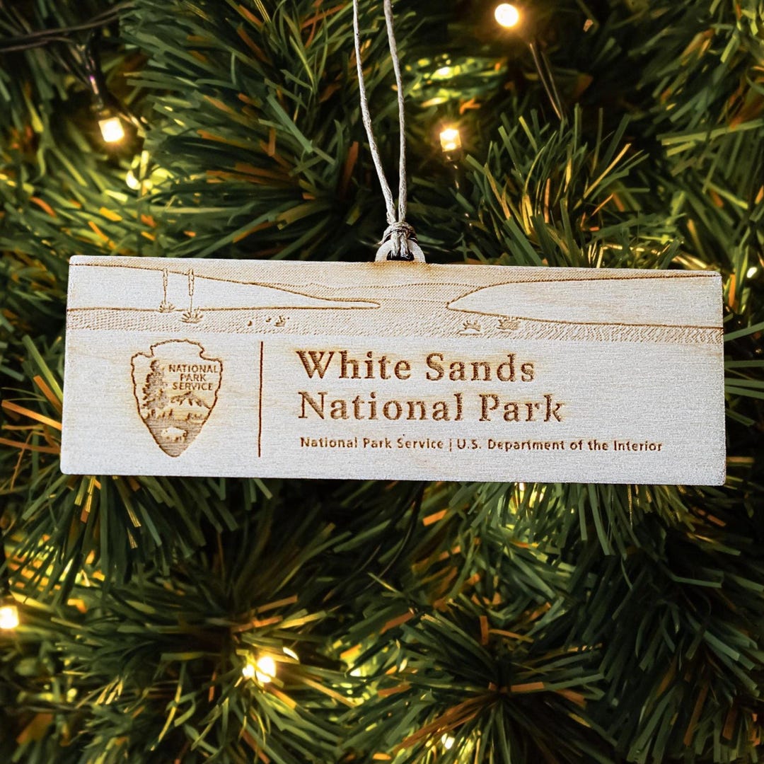 White Sands National Park Sign Ornament With Free Gift Box - Etsy
