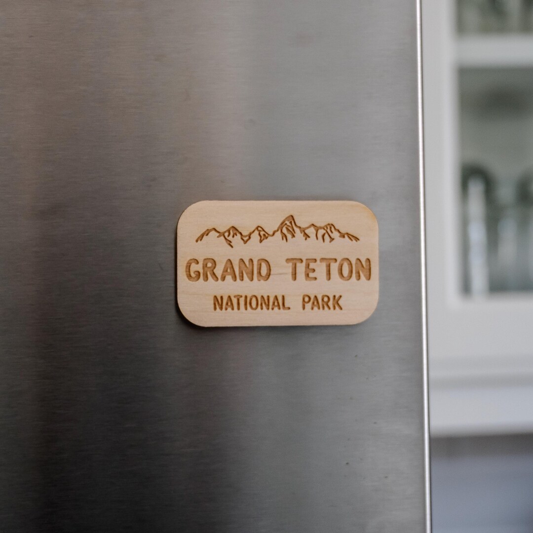 Grand Teton National Park Sign Magnet With Free Gift Box - Etsy
