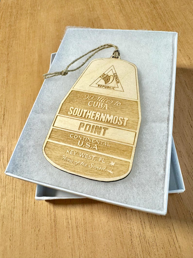 Key West Southernmost Point Ornament With Free Gift Box - Etsy