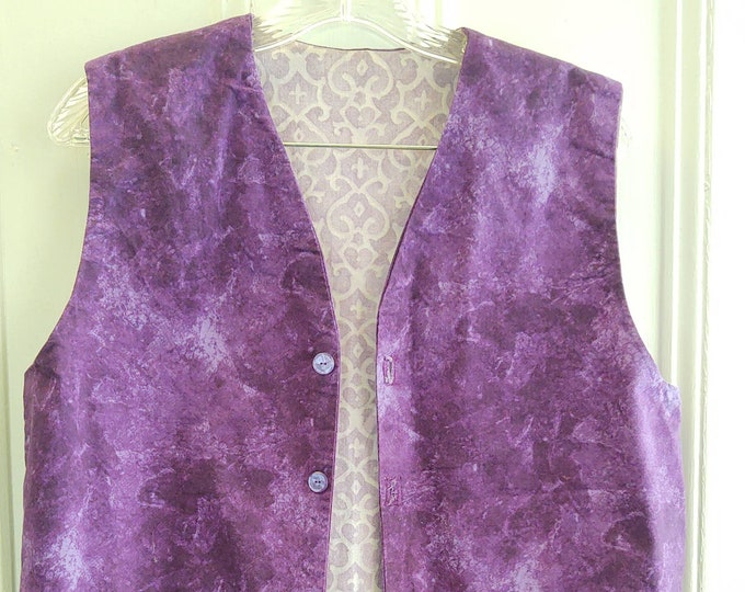 Soft Purple Cotton Vest Lined Chest 38 - Etsy
