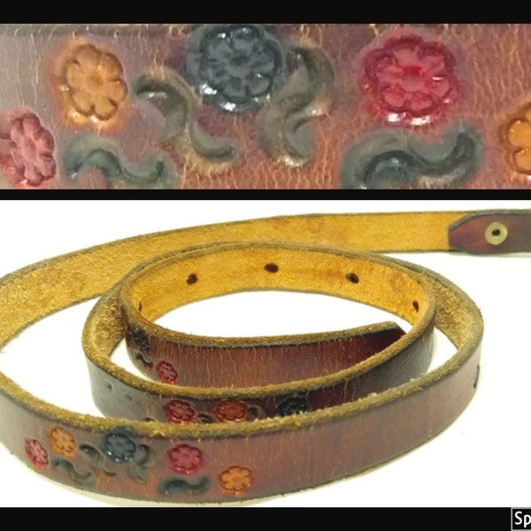 Hand Painted Leather Belt - Etsy