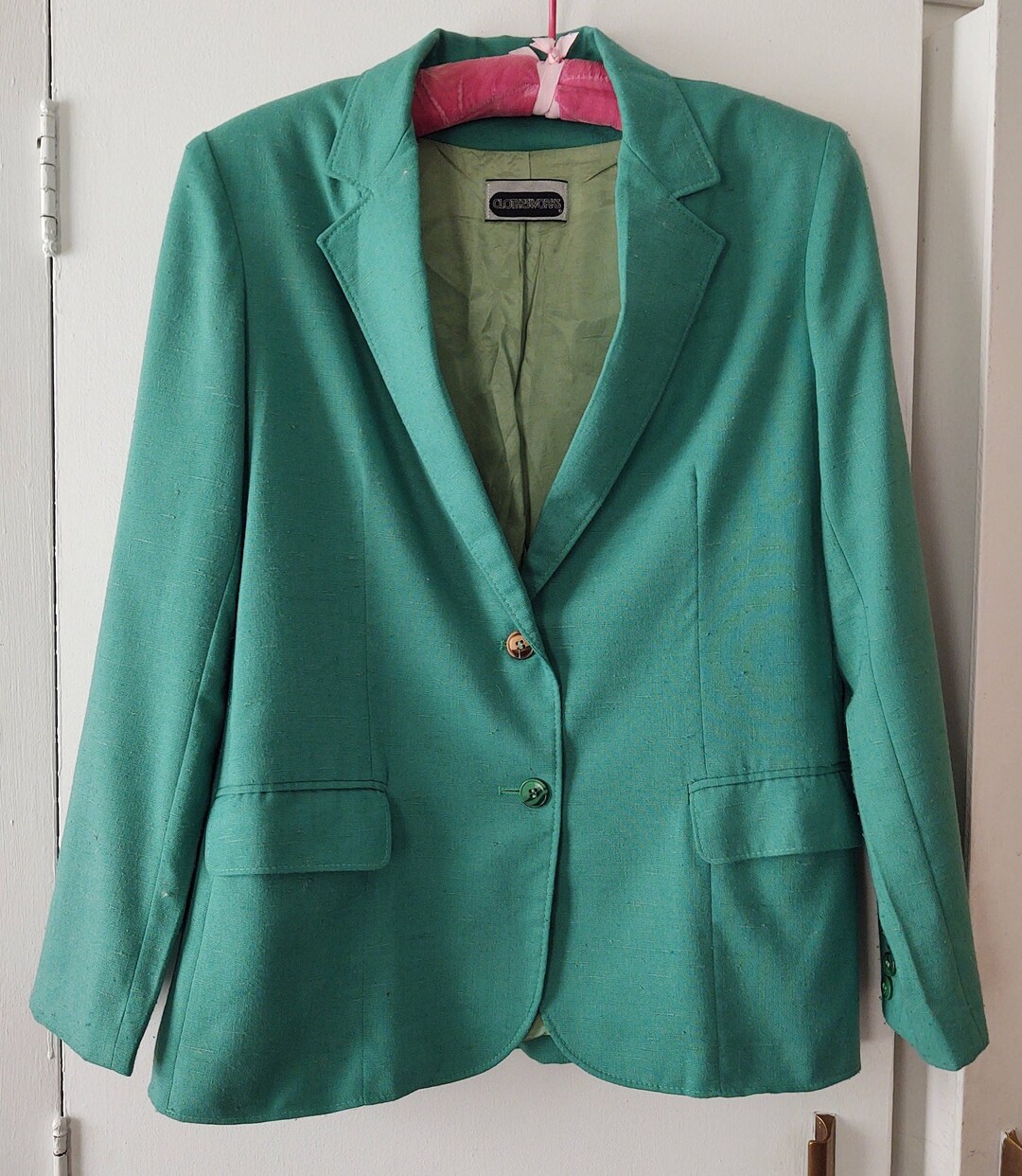Jade Green Lined Blazer Slack Jacket Pockets Bust 40 - Etsy