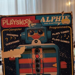 1970s Playskool Alphie the Electronic Robot Working Plays Tunes Games ...