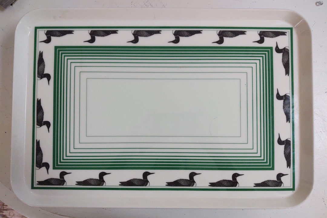 Loon of the Lake Tray Made in Italy Plastic 11 X 17 - Etsy
