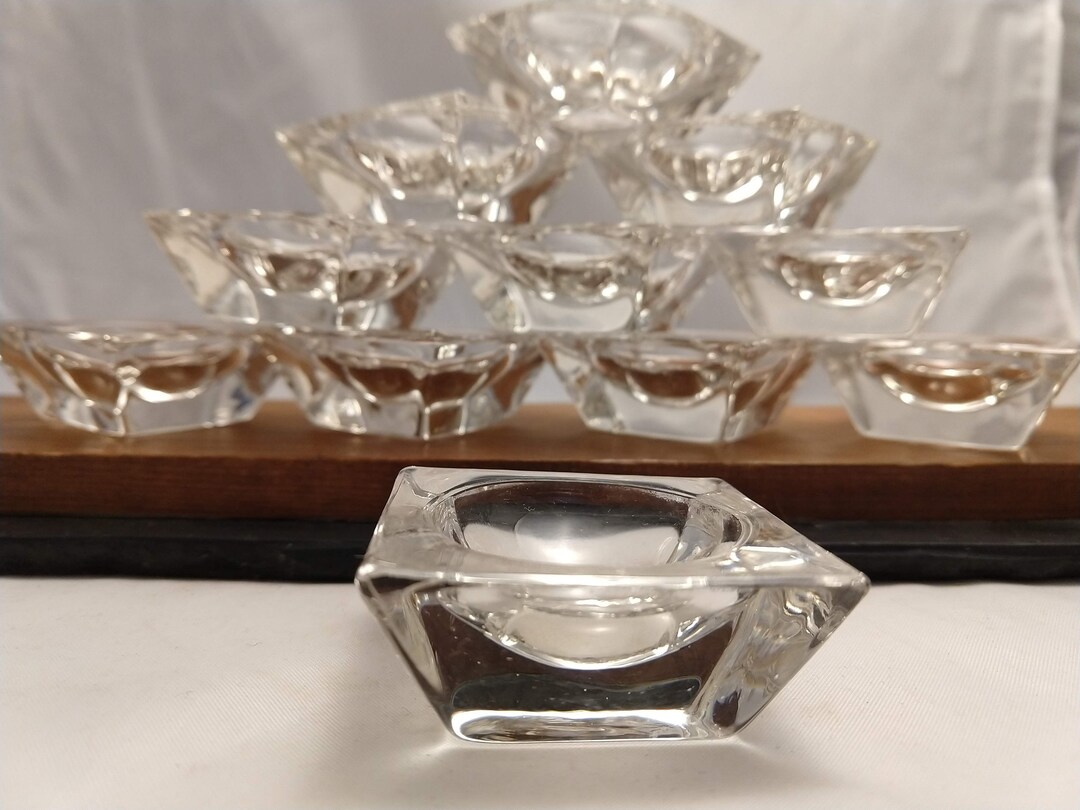 Glass Salt Dish SET OF 11 - Etsy