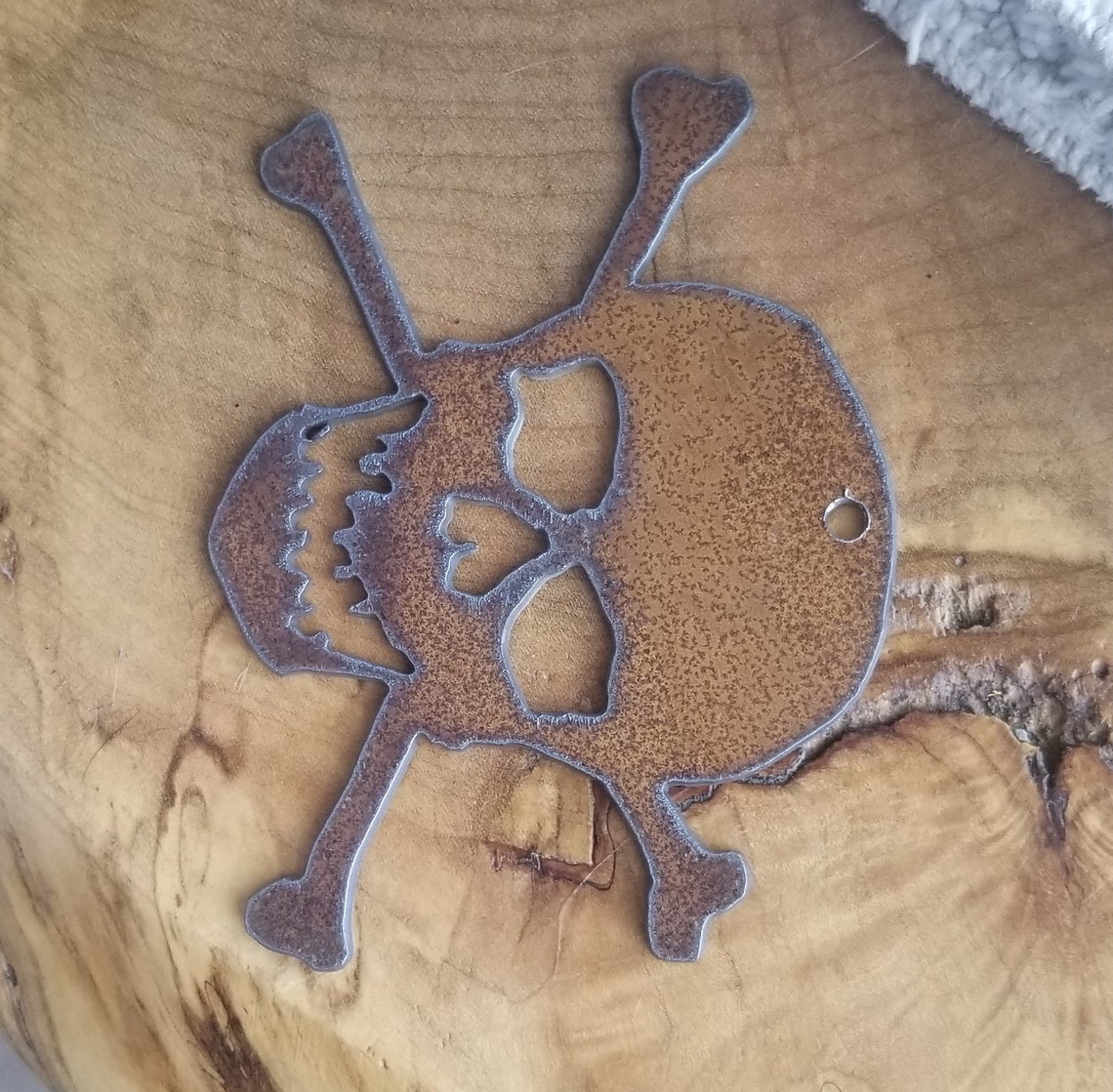 Rustic Recycled Steel Skull Metal Skull Decor Custom Steel Skull and ...