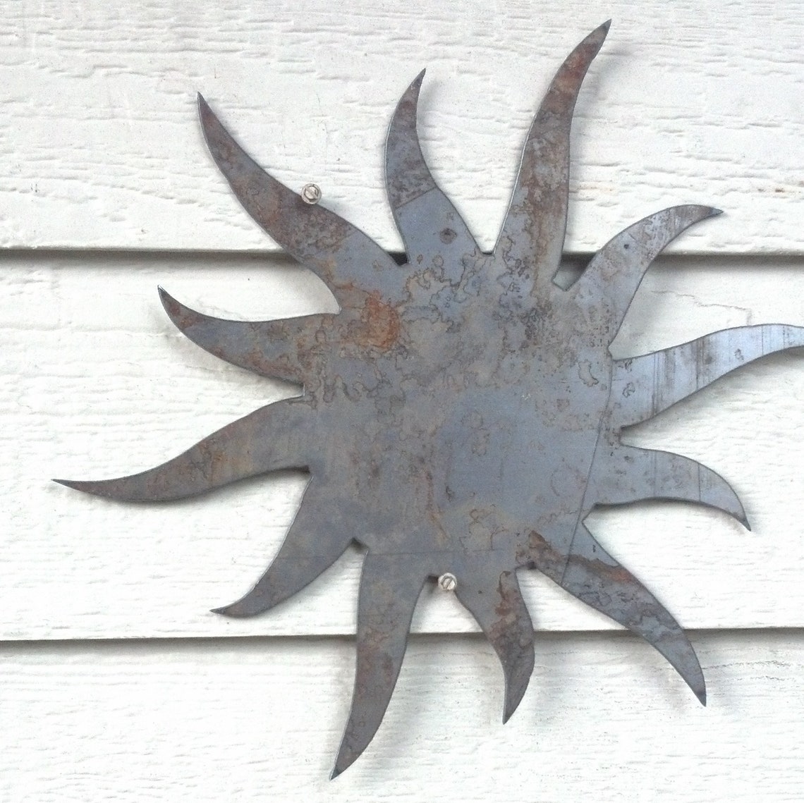 Let the Sun Shine Wall Decor 24 Rustic Metal Sun - Etsy
