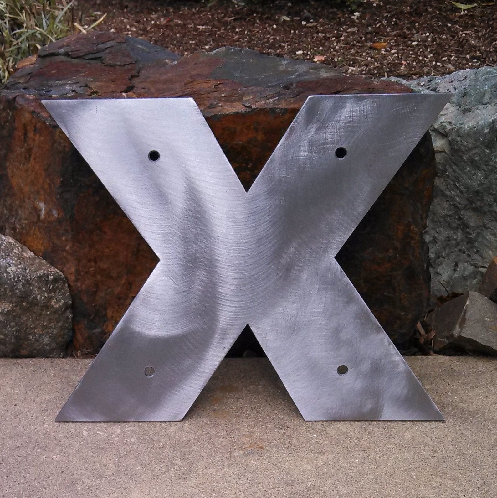 Silver Recycled Steel Letters Numbers Symbols Custom 8 Inch - Etsy