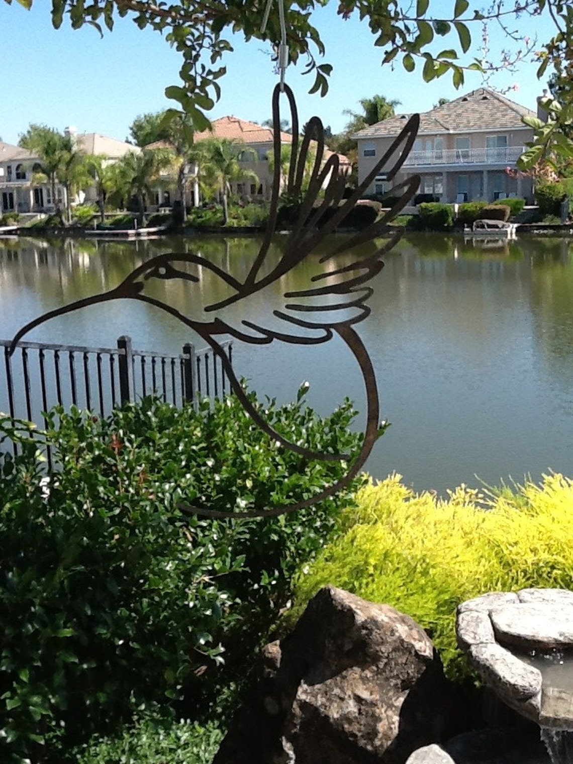 Hummingbird Rustic Hanging Art Metal Hummingbird Custom Steel - Etsy