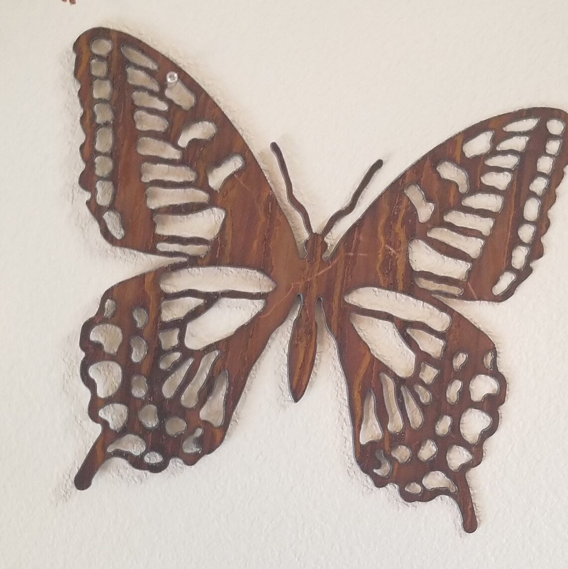 Rustic Butterfly Recycled Steel Metal Art 13 Custom | Etsy
