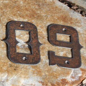 CUSTOM Metal Letters Western Rustic Steel Numbers Symbols 8 Inch Tall ...