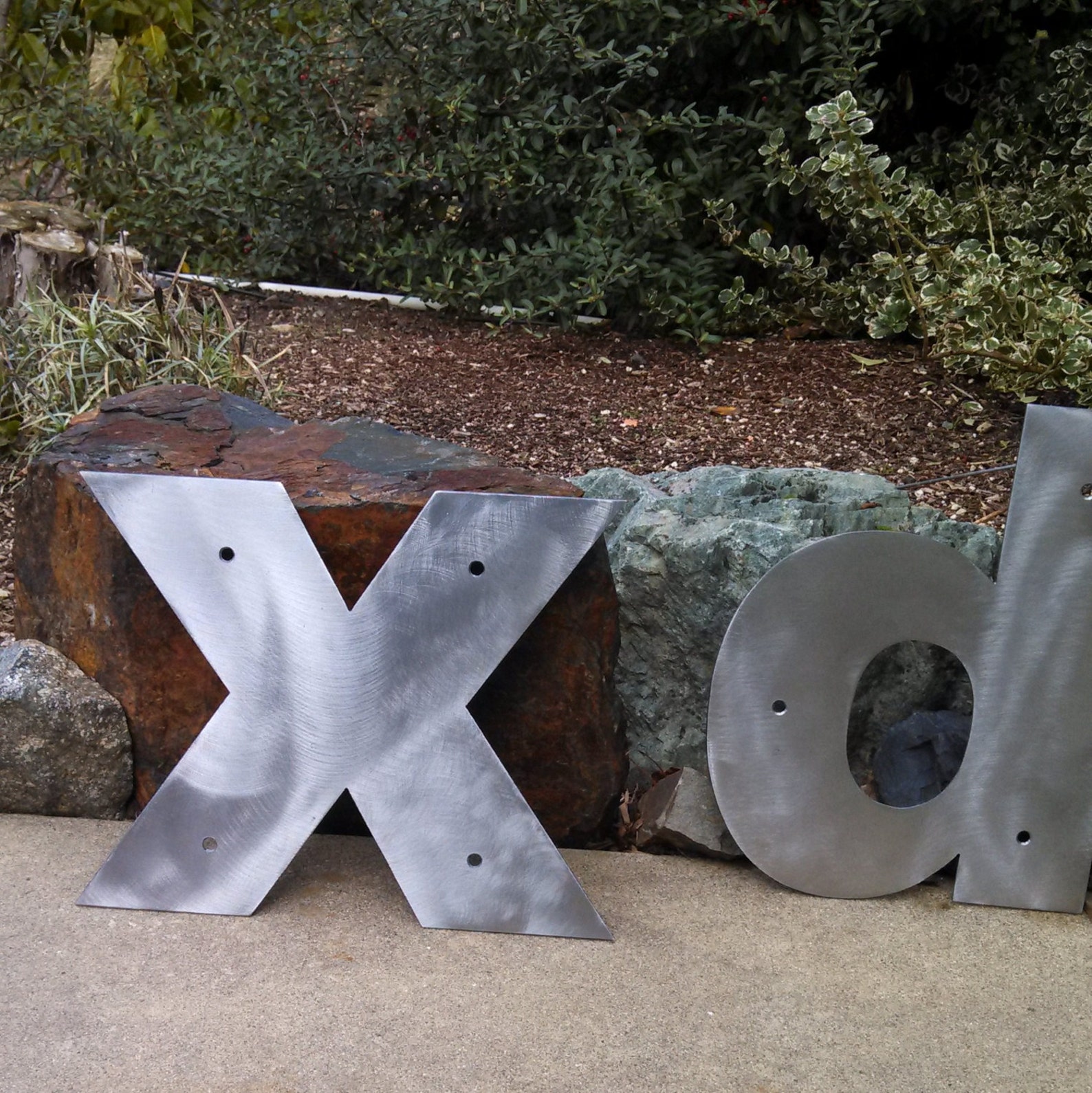 Silver Recycled Steel Letters Numbers Symbols Custom 8 Inch - Etsy