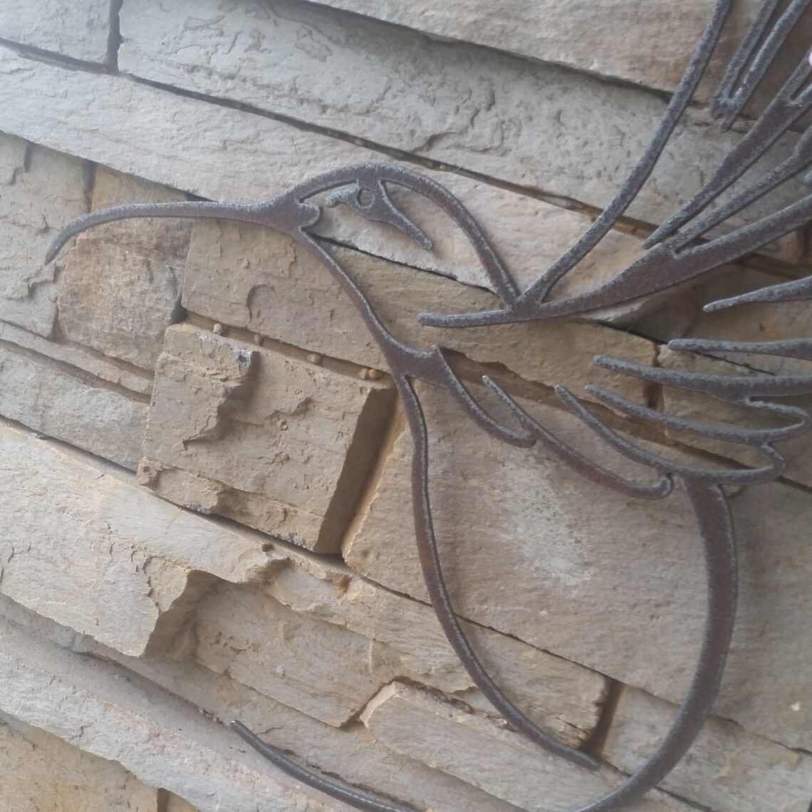 Hummingbird Rustic Hanging Art Metal Hummingbird Custom Steel - Etsy