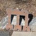 CUSTOM Metal Letters Western Rustic Steel Numbers Symbols 8 Inch Tall ...