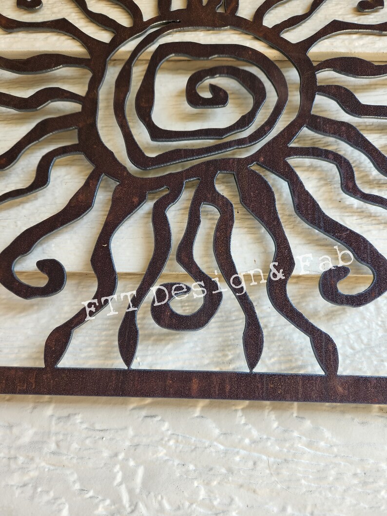 Rustic Sun Indoor/outdoor Wall Decor 30 Framed Sun - Etsy