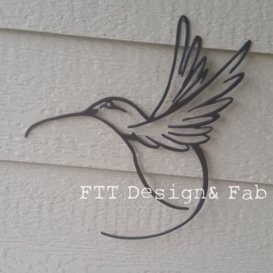 Hummingbird Art Metal Hummingbird Custom Steel Hummingbird Rustic - Etsy
