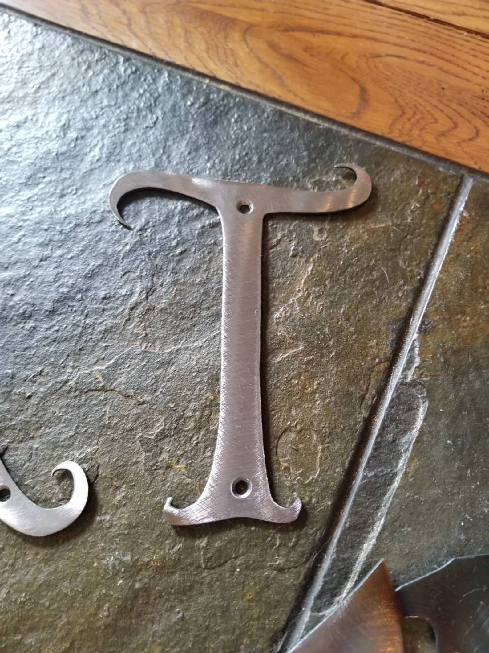 Silver Recycled Steel Letters Numbers Symbols Custom 8 Inch - Etsy