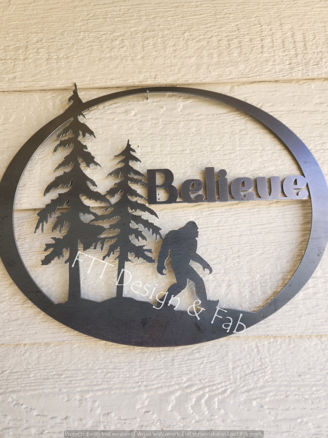 Sasquatch Metal Art - Custom Bigfoot Welcome Sign, Recycled Steel - Etsy