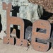 CUSTOM Metal Letters Western Rustic Steel Numbers Symbols 8 Inch Tall ...