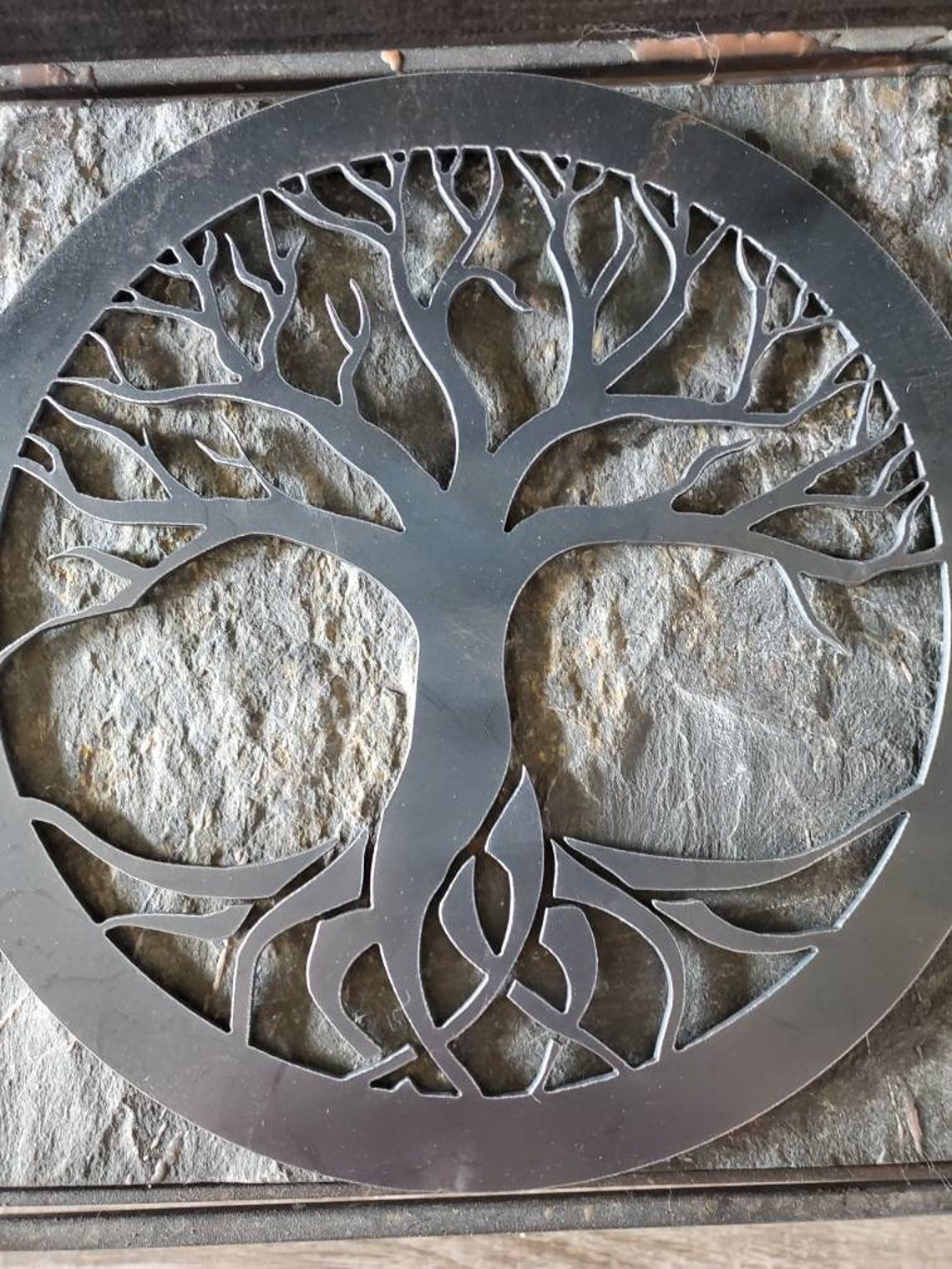 Rustic Tree of Life Recycled Metal Art 18 Inch - Etsy