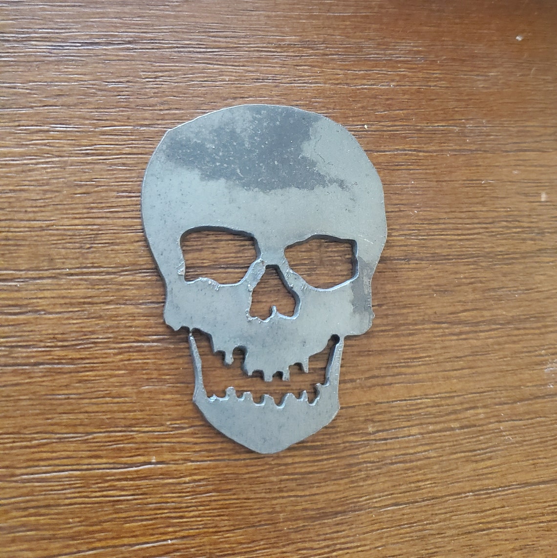 Rustic Recycled Steel Skull Metal Skull Decor Custom Steel Skull and ...