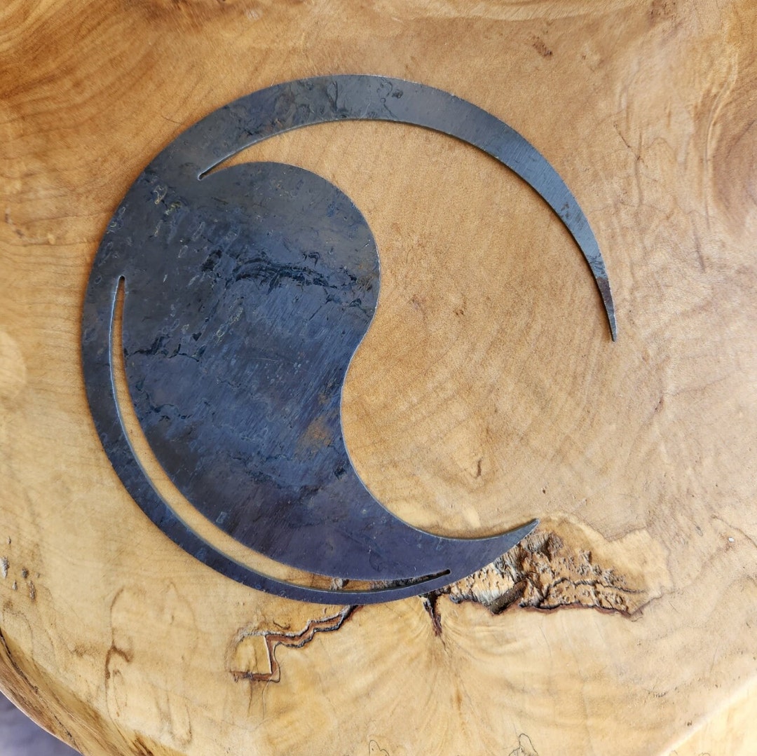 Modern Yin Yang Recycled Steel - Etsy