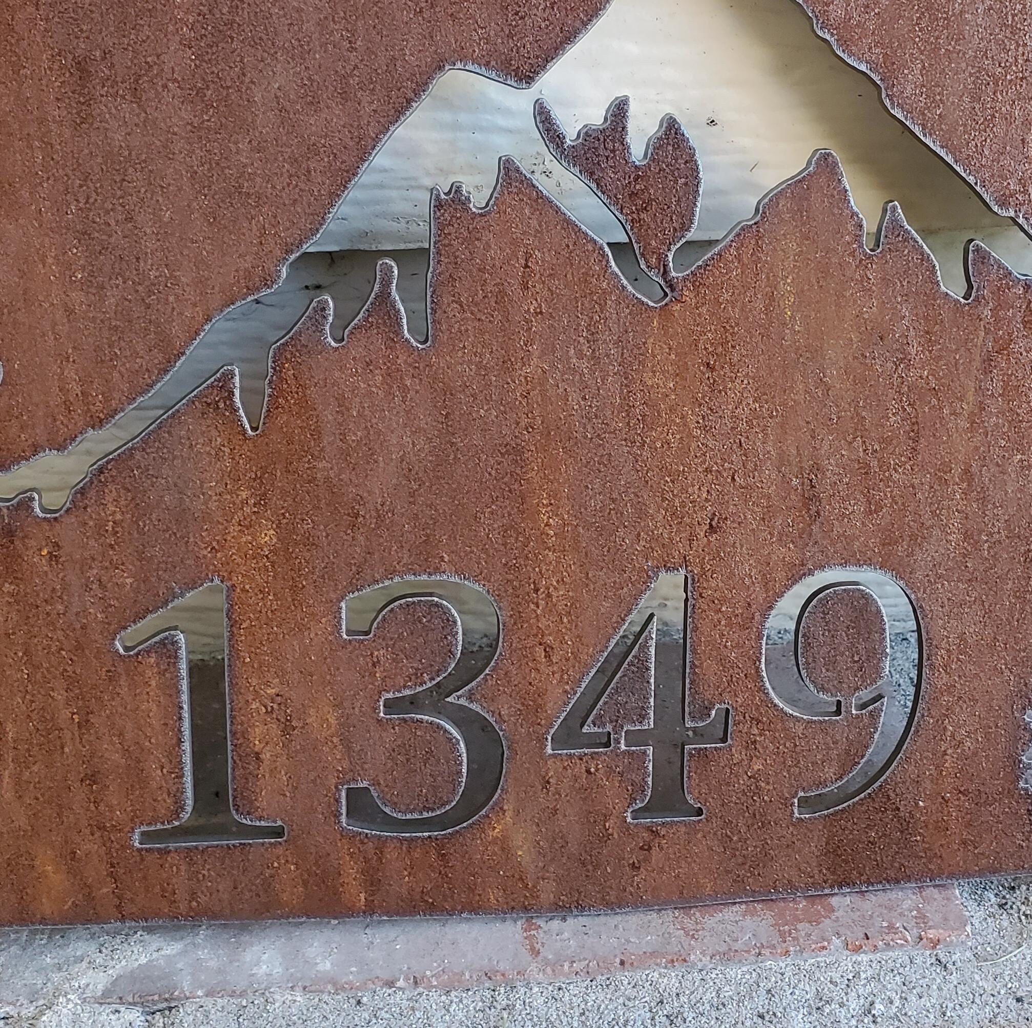 Custom State Address Oregon Recycled Steel Rustic Wall Hanging YOUR ...