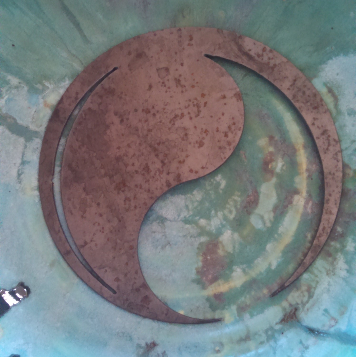 Modern Yin Yang Recycled Steel - Etsy