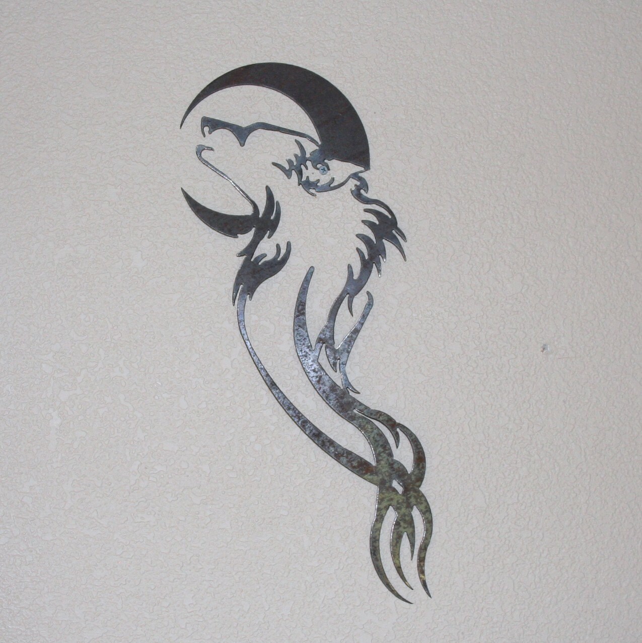 Tribal Wolf Wall Art Recycled Steel Wolf Indoor Outdoor Art - Etsy