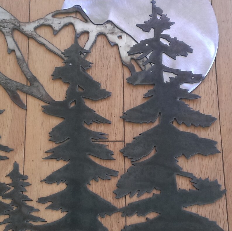 By the Light of the Copper Moon Small Recycled Steel Rustic - Etsy