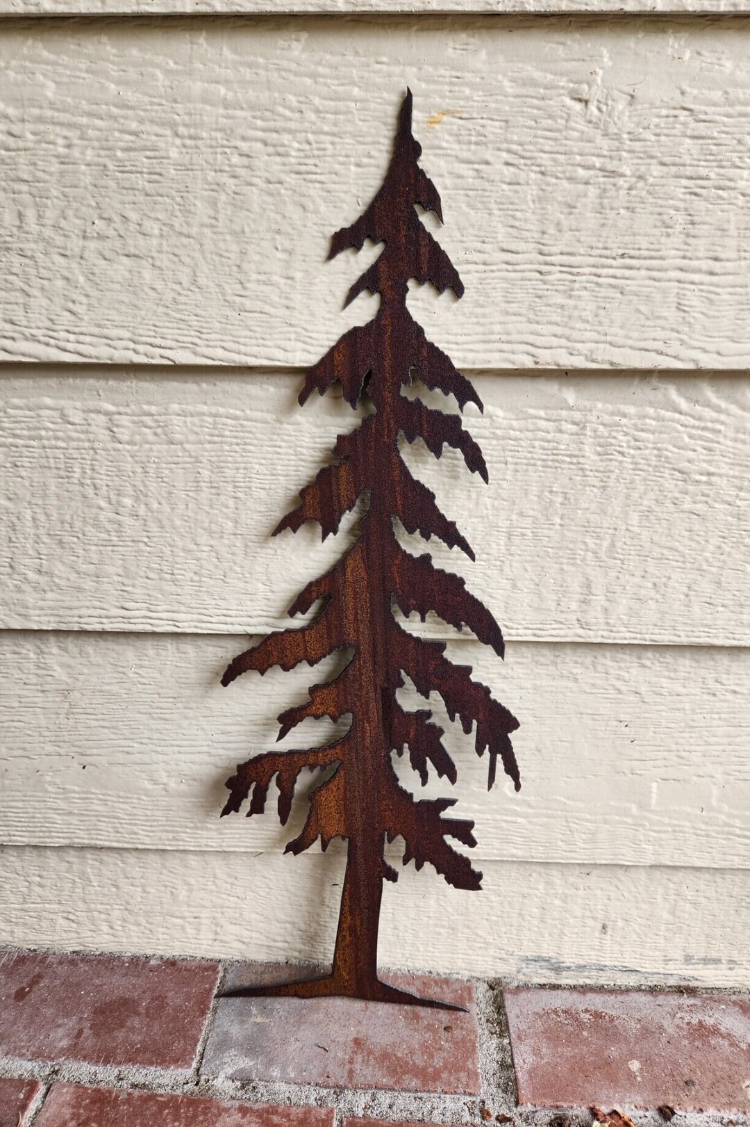 Rustic Pine Tree Steel Art Cabin Decor Woods Metal Art Custom Trees ...