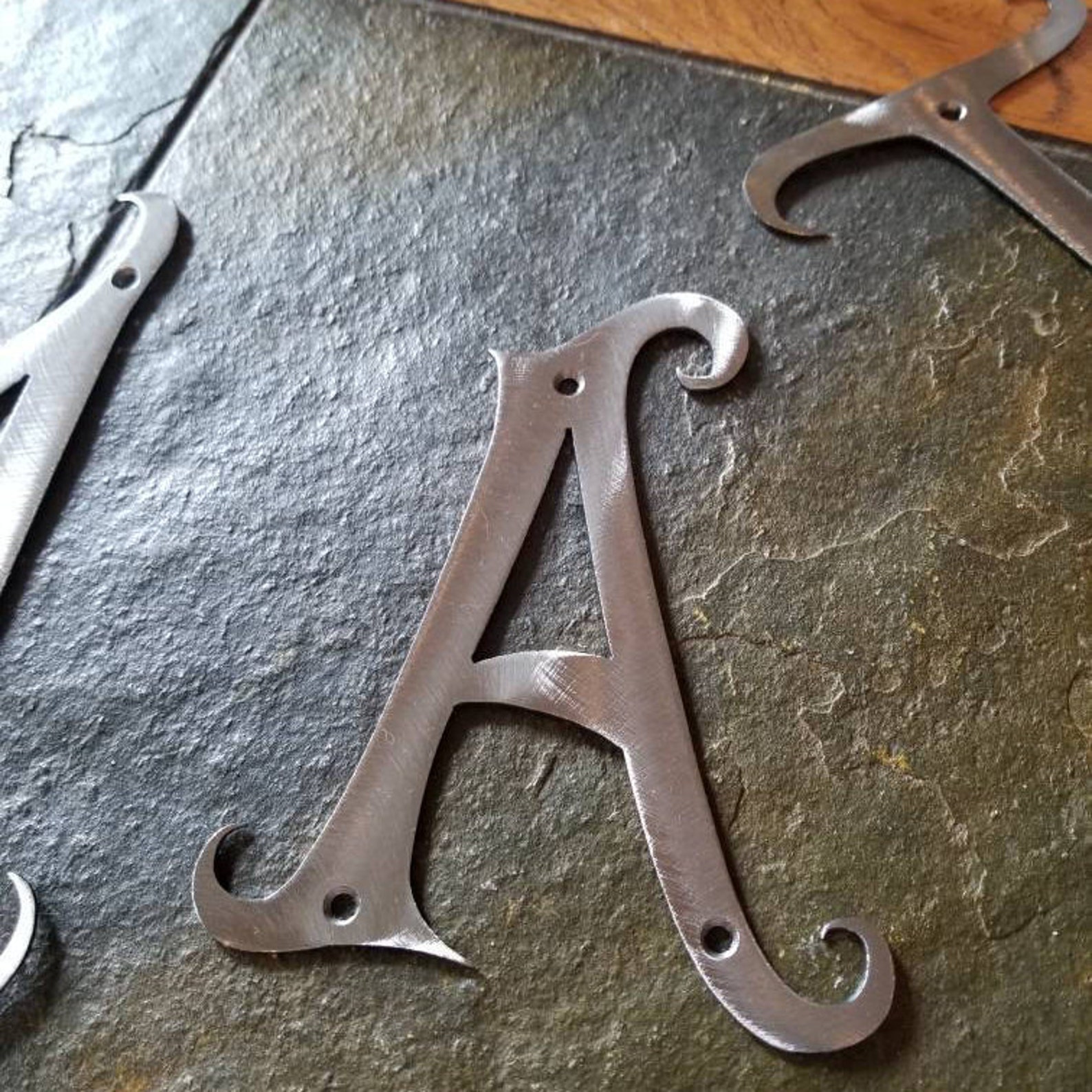 Silver Recycled Steel Letters Numbers Symbols Custom 8 Inch - Etsy