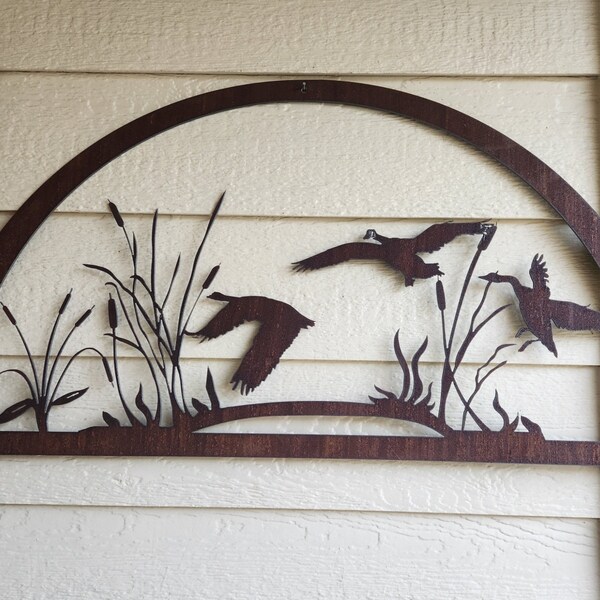 Metal Art Geese - Etsy