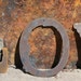 Rustic Metal Letters Recycled Steel 6 Inch Tall Recycled Steel Custom ...