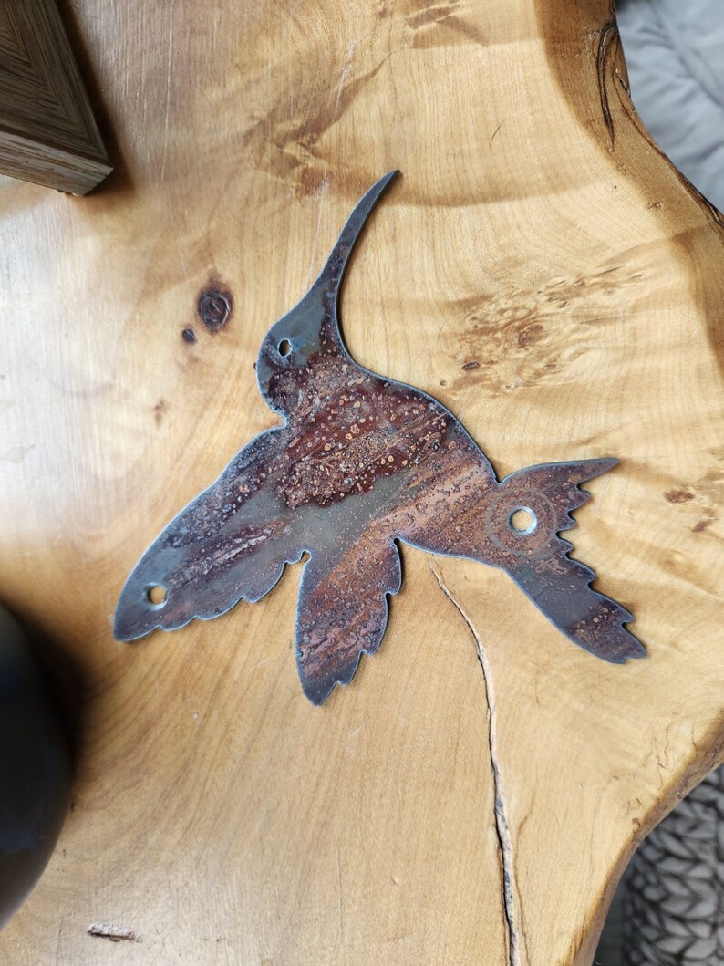 Hummingbird Art Metal Hummingbird Custom Steel Hummingbird Rustic - Etsy