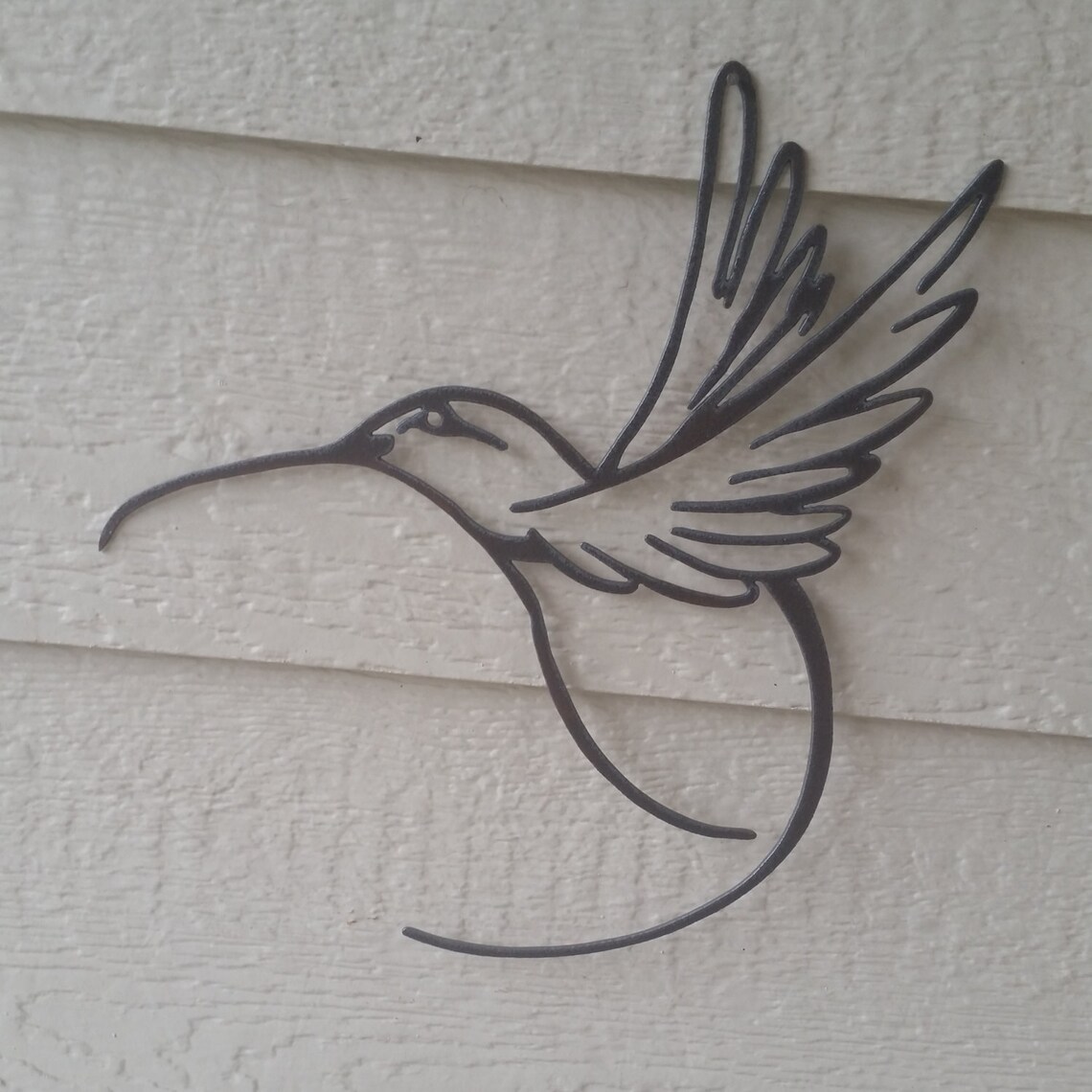 Hummingbird Rustic Hanging Art Metal Hummingbird Custom Steel - Etsy