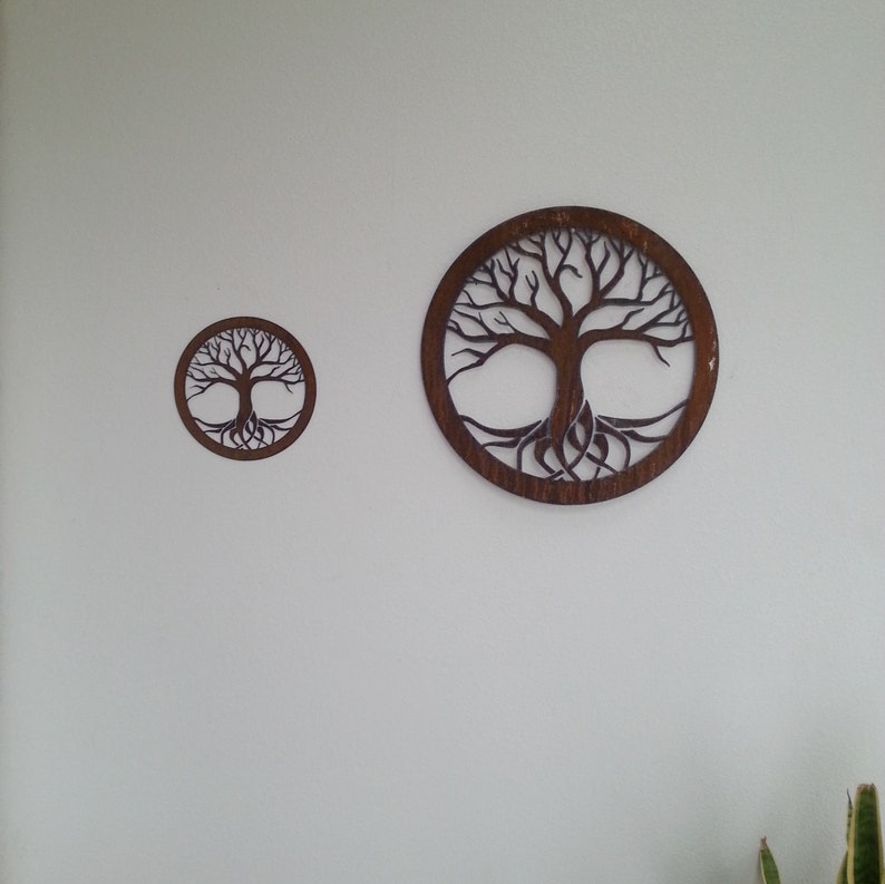Rustic Tree of Life Recycled Metal Art 18 Inch Custom Metal Tree - Etsy