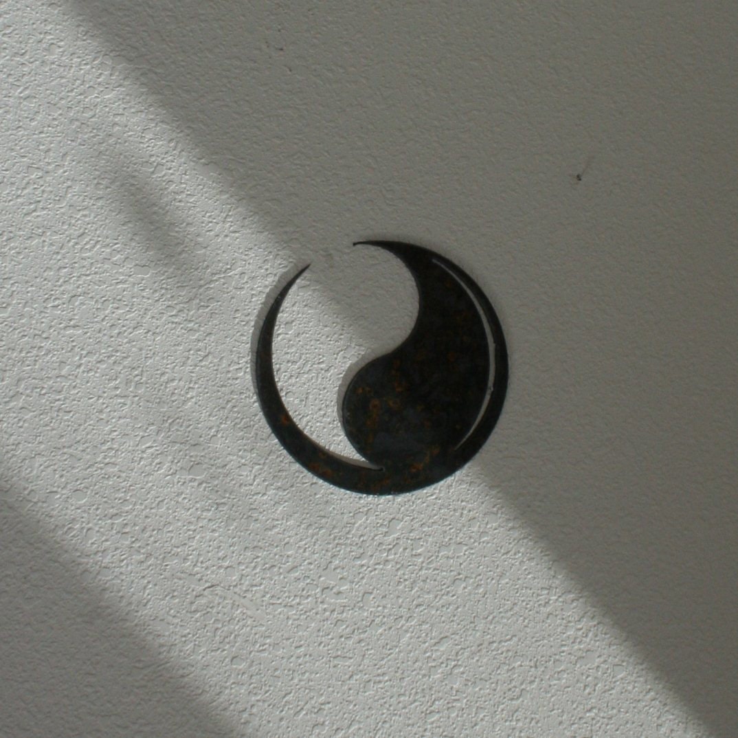 Modern Yin Yang Recycled Steel - Etsy