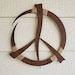 Rustic Peace Sign 25" Custom Deco Peace Sign Steel Zen - Etsy