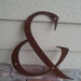 Rustic Metal Letters Recycled Steel 6 Inch Tall Recycled Steel Custom ...
