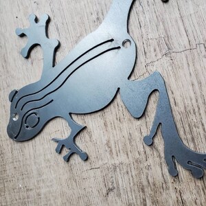 Set of 2 Custom Rustic Frogs Recycled Metal Steel Garden Decor - Etsy
