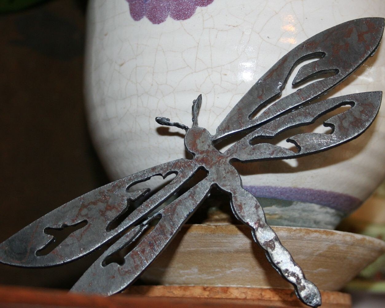 Rustic Dragonfly Wall Decor Set of 2 - Etsy