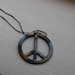 Recycled Steel Iridescent Colored Peace Sign Wall Decor Metal Custom ...
